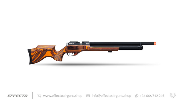 PX-5 Standard PCP Air Rifle in Laminated Orange | Effecto - Effecto Shop